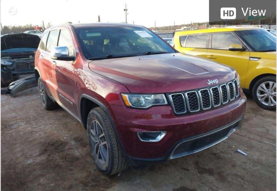 Sarkans Jeep Grand Cherokee 2021 Kauņa, ar dzinēja tilpumu 3.60 L un nobraukumu 147 tūkst. km par 10800 €, foto 1 vietnē AUTOMOTO.COM.LV