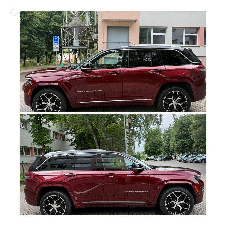 Sarkans Jeep Grand Cherokee 2023 Viļņa, ar dzinēja tilpumu 2.00 L un nobraukumu 26 tūkst. km par 39500 €, foto 8 vietnē AUTOMOTO.COM.LV