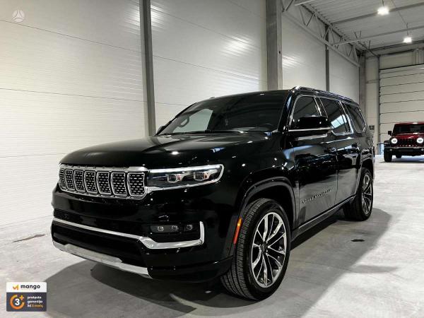 Melns Jeep grand-wagoneer 2023 Viļņa, ar dzinēja tilpumu 6.40 L un nobraukumu 50 tūkst. km par 73390 €, foto  vietnē AUTOMOTO.COM.LV