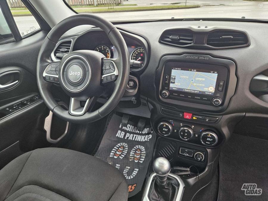 Melns Jeep Renegade 2016 Šauļi, ar dzinēja tilpumu 1.60 L un nobraukumu 252 tūkst. km par 7450 €, foto 21 vietnē AUTOMOTO.COM.LV