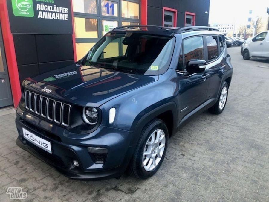 Blue Jeep Renegade 2023 in Kaunas, with an engine capacity of 1.50 L and mileage of 15 thousand km for 22398 €, photo 1 on AUTOMOTO.COM.LV