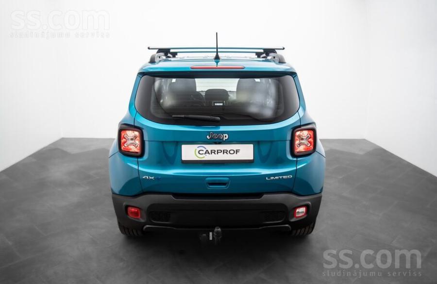 Green Jeep Renegade 2022 in Tallinn, with an engine capacity of 1.30 L and mileage of 69 thousand km for 15999 €, photo 6 on AUTOMOTO.COM.LV