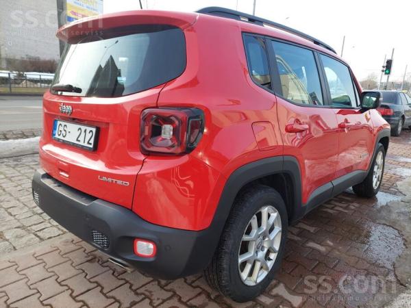 Sarkans Jeep Renegade 2020 Daugavpils, ar dzinēja tilpumu 1.30 L un nobraukumu 105 tūkst. km par 14300 €, foto 4 vietnē AUTOMOTO.COM.LV
