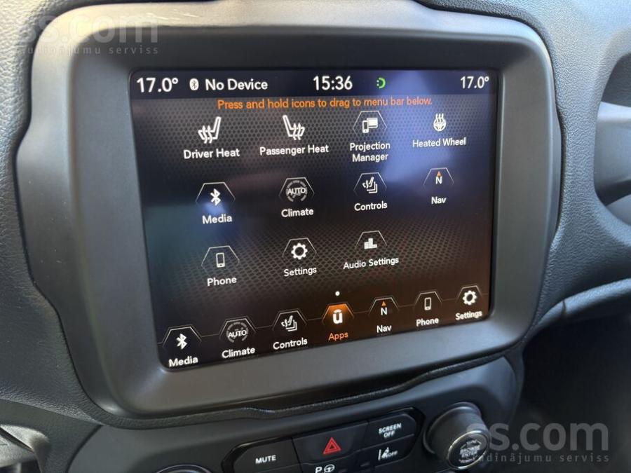 Violets Jeep Renegade 2021 Rīga, ar dzinēja tilpumu 1.30 L un nobraukumu 79 tūkst. km par 15500 €, foto 29 vietnē AUTOMOTO.COM.LV