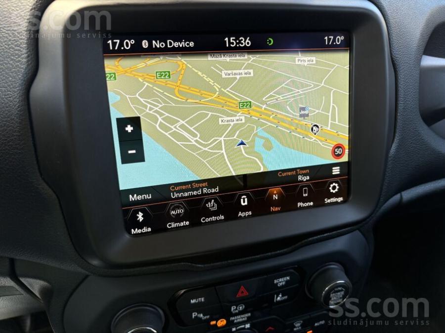 Violets Jeep Renegade 2021 Rīga, ar dzinēja tilpumu 1.30 L un nobraukumu 79 tūkst. km par 15500 €, foto 30 vietnē AUTOMOTO.COM.LV