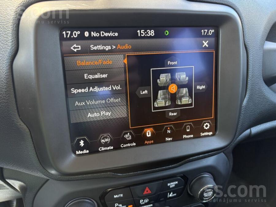 Violets Jeep Renegade 2021 Rīga, ar dzinēja tilpumu 1.30 L un nobraukumu 79 tūkst. km par 15500 €, foto 31 vietnē AUTOMOTO.COM.LV