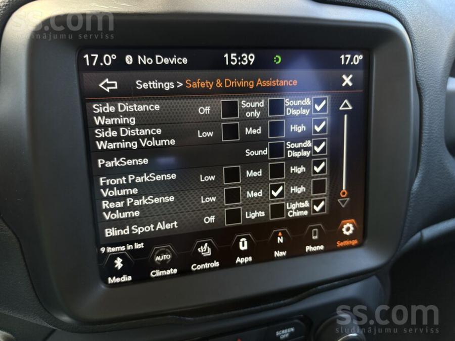 Violets Jeep Renegade 2021 Rīga, ar dzinēja tilpumu 1.30 L un nobraukumu 79 tūkst. km par 15500 €, foto 33 vietnē AUTOMOTO.COM.LV