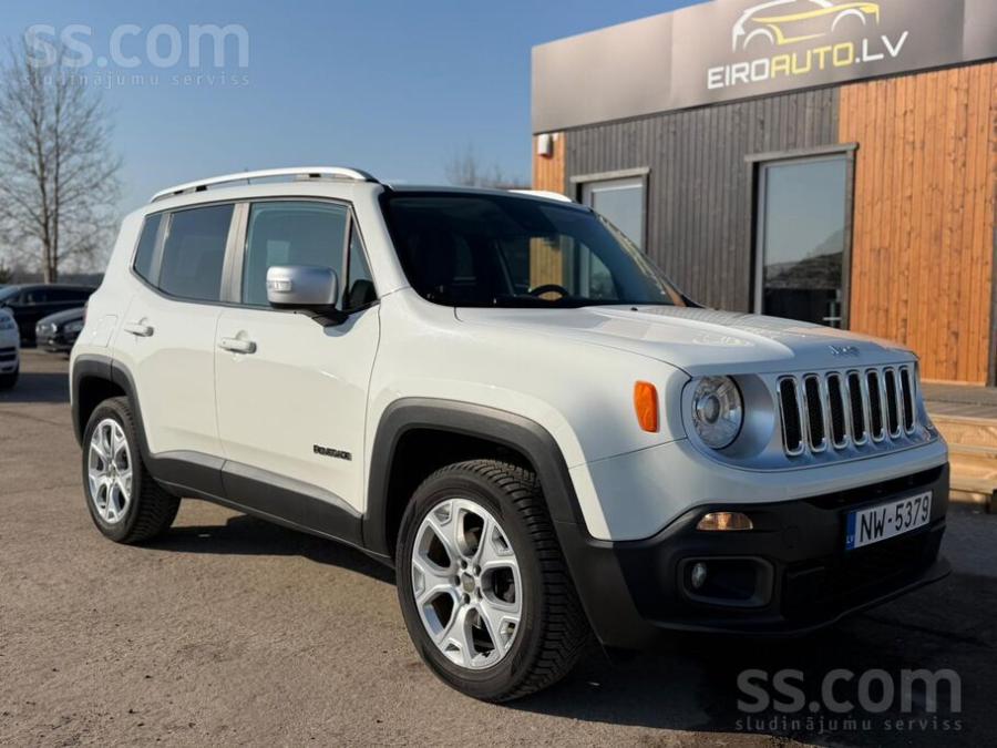 White Jeep Renegade 2015 in Riga, with an engine capacity of 2.00 L and mileage of 161 thousand km for 10490 €, photo 1 on AUTOMOTO.COM.LV