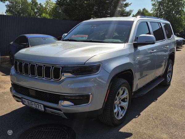 Pelēks Jeep Wagoneer 2022 Viļņa, ar dzinēja tilpumu 5.65 L un nobraukumu 131 tūkst. km par 42900 €, foto 3 vietnē AUTOMOTO.COM.LV