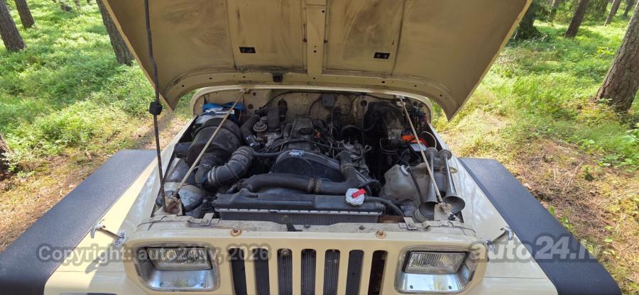 Beige Jeep Wrangler 1989 in Tallinn, with an engine capacity of 2.50 L and mileage of 310 thousand km for 13000 €, photo 14 on AUTOMOTO.COM.LV