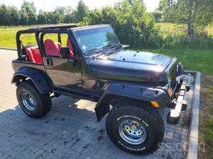 Melns Jeep Wrangler 1999 Rīga, ar dzinēja tilpumu 4.00 L un nobraukumu 179 tūkst. km par 9200 €, foto  vietnē AUTOMOTO.COM.LV