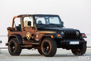 Melns Jeep Wrangler 2001 Tallina, ar dzinēja tilpumu 4.00 L un nobraukumu 106 tūkst. km par 19999 €, foto 1 vietnē AUTOMOTO.COM.LV