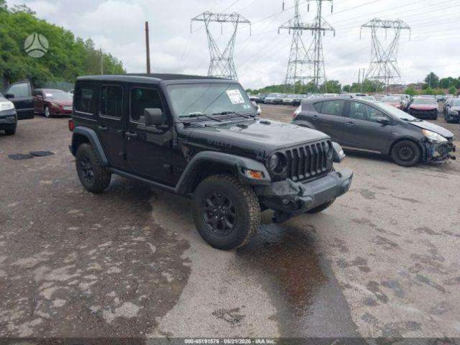 Black Jeep Wrangler 2023 in Klaipeda, with an engine capacity of 2.00 L and mileage of 50 thousand km for 13700 €, photo 1 on AUTOMOTO.COM.LV
