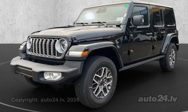 Black Jeep Wrangler 2026 in Tallinn, with an engine capacity of 2.00 L and mileage of 5 thousand km for 68990 €, photo 1 on AUTOMOTO.COM.LV