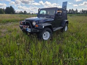 Blue Jeep Wrangler 1998 in Tallinn, with an engine capacity of 2.50 L and mileage of 0 thousand km for 11500 €, photo  on AUTOMOTO.COM.LV