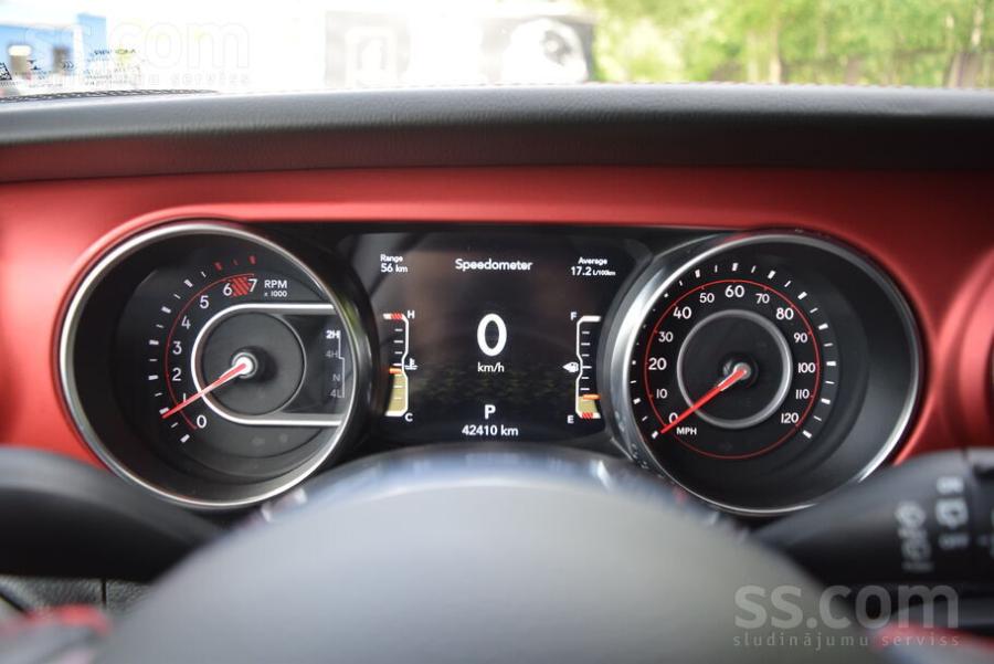 Zils Jeep Wrangler 2020 Rīga, ar dzinēja tilpumu 2.00 L un nobraukumu 42 tūkst. km par 37900 €, foto 11 vietnē AUTOMOTO.COM.LV