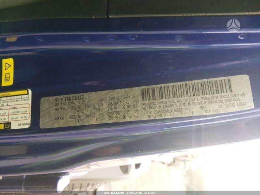 Zils Jeep Wrangler 2020 Klaipėda, ar dzinēja tilpumu 0.00 L un nobraukumu 73 tūkst. km par 10000 €, foto 10 vietnē AUTOMOTO.COM.LV