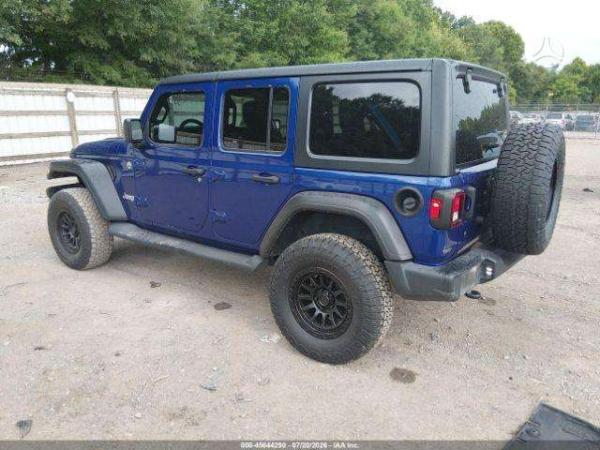 Zils Jeep Wrangler 2020 Klaipėda, ar dzinēja tilpumu 0.00 L un nobraukumu 73 tūkst. km par 10000 €, foto 3 vietnē AUTOMOTO.COM.LV