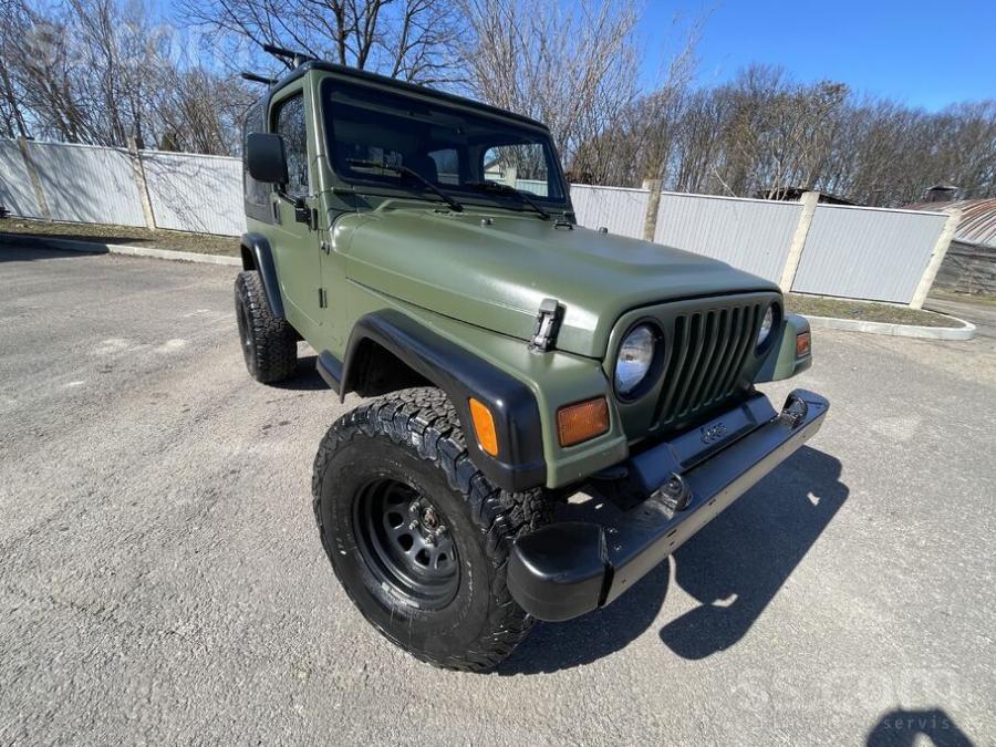 Zaļš Jeep Wrangler 1997 Rīga, ar dzinēja tilpumu 4.00 L un nobraukumu 305 tūkst. km par 13500 €, foto 2 vietnē AUTOMOTO.COM.LV