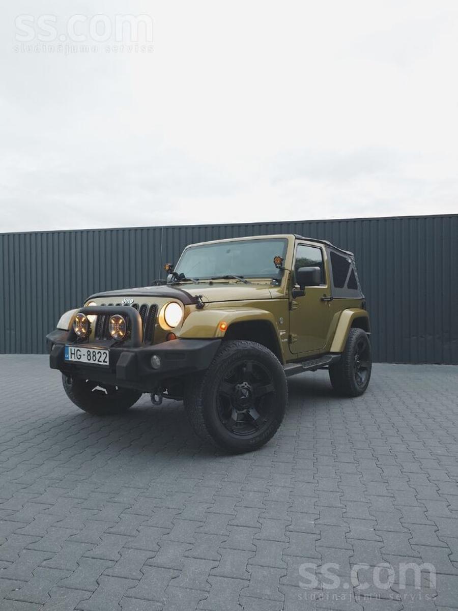 Zaļš Jeep Wrangler 2008 Jelgava, ar dzinēja tilpumu 2.80 L un nobraukumu 161 tūkst. km par 16000 €, foto 5 vietnē AUTOMOTO.COM.LV