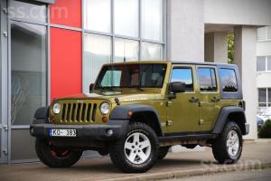 Zaļš Jeep Wrangler 2008 Rīga, ar dzinēja tilpumu 2.80 L un nobraukumu 324 tūkst. km par 5995 €, foto  vietnē AUTOMOTO.COM.LV