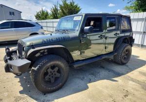 Green Jeep Wrangler 2009 in Kaunas, with an engine capacity of 3.78 L and mileage of 294 thousand km for 6999 €, photo  on AUTOMOTO.COM.LV