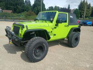Green Jeep Wrangler 2012 in Kelme, with an engine capacity of 3.60 L and mileage of 142 thousand km for 14600 €, photo  on AUTOMOTO.COM.LV