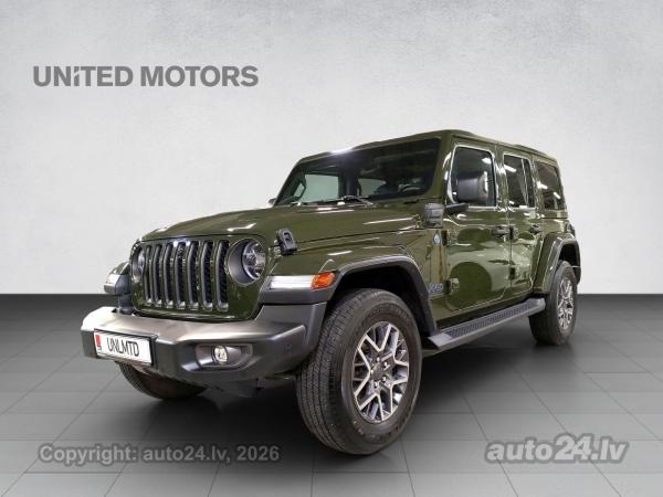 Green Jeep Wrangler 2021 in Tallinn, with an engine capacity of 2.00 L and mileage of 56 thousand km for 42990 €, photo 1 on AUTOMOTO.COM.LV