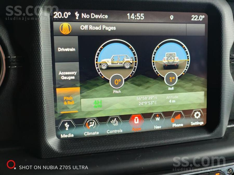 Pelēks Jeep Wrangler 2021 Rīga, ar dzinēja tilpumu 2.00 L un nobraukumu 50 tūkst. km par 42600 €, foto 24 vietnē AUTOMOTO.COM.LV