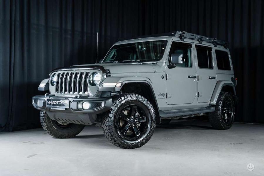 Pelēks Jeep Wrangler 2021 Viļņa, ar dzinēja tilpumu 2.99 L un nobraukumu 42 tūkst. km par 45000 €, foto 1 vietnē AUTOMOTO.COM.LV