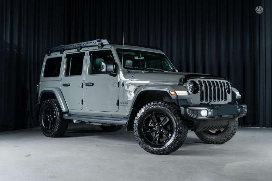 Pelēks Jeep Wrangler 2021 Viļņa, ar dzinēja tilpumu 2.99 L un nobraukumu 42 tūkst. km par 45000 €, foto 4 vietnē AUTOMOTO.COM.LV