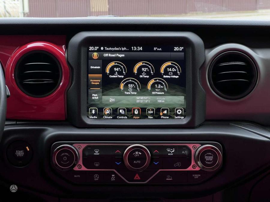 Pelēks Jeep Wrangler 2022 Viļņa, ar dzinēja tilpumu 3.00 L un nobraukumu 30 tūkst. km par 48500 €, foto 29 vietnē AUTOMOTO.COM.LV