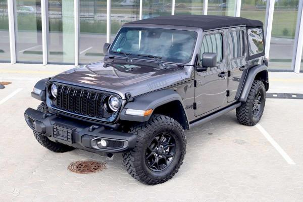 Pelēks Jeep Wrangler 2024 Viļņa, ar dzinēja tilpumu 3.60 L un nobraukumu 15 tūkst. km par 37999 €, foto 6 vietnē AUTOMOTO.COM.LV