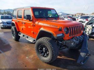 Oranžs Jeep Wrangler 2019 Klaipėda, ar dzinēja tilpumu 3.60 L un nobraukumu 73 tūkst. km par 14000 €, foto  vietnē AUTOMOTO.COM.LV