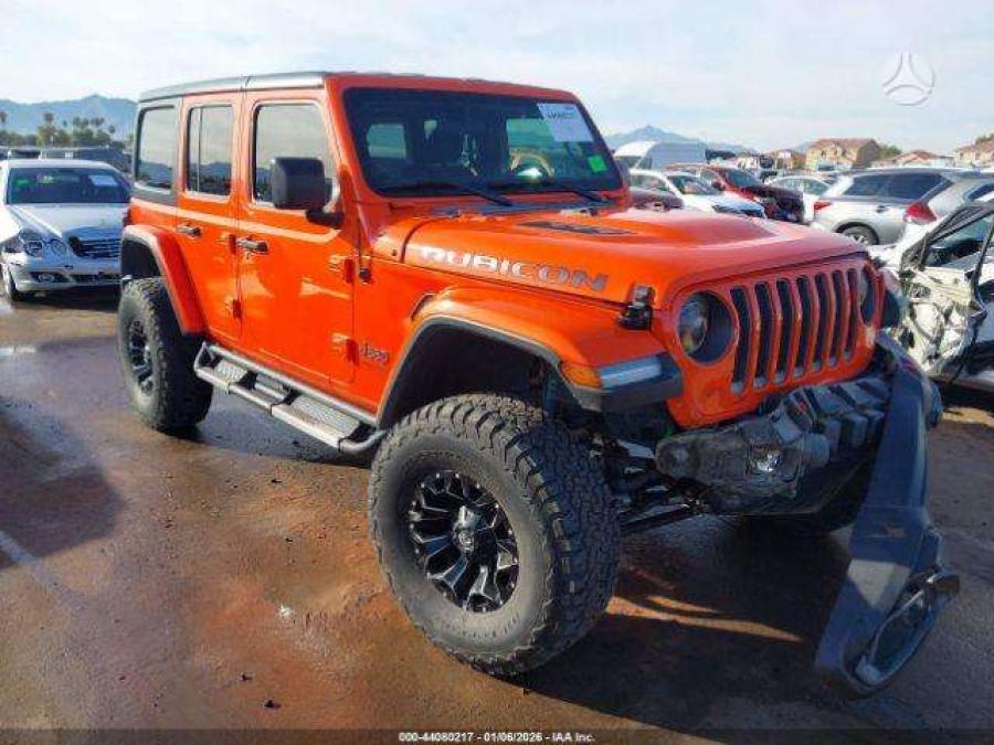 Orange Jeep Wrangler 2019 in Klaipeda, with an engine capacity of 3.60 L and mileage of 73 thousand km for 14000 €, photo 1 on AUTOMOTO.COM.LV