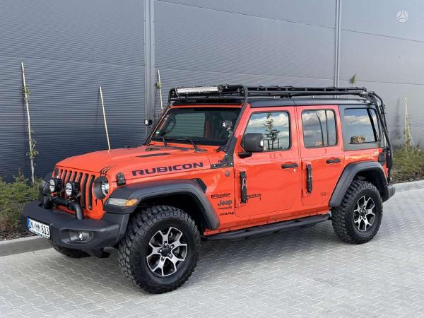 Orange Jeep Wrangler 2019 in Vilnius, with an engine capacity of 2.20 L and mileage of 119 thousand km for 34950 €, photo 1 on AUTOMOTO.COM.LV