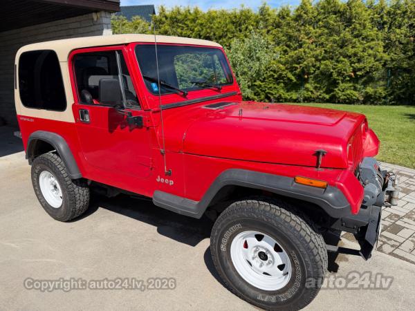 Sarkans Jeep Wrangler 1993 Tallina, ar dzinēja tilpumu 2.50 L un nobraukumu 0 tūkst. km par 6990 €, foto 1 vietnē AUTOMOTO.COM.LV