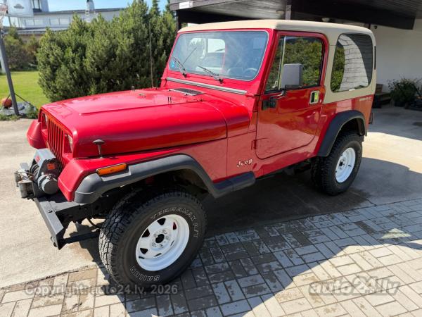 Sarkans Jeep Wrangler 1993 Tallina, ar dzinēja tilpumu 2.50 L un nobraukumu 0 tūkst. km par 6990 €, foto 2 vietnē AUTOMOTO.COM.LV