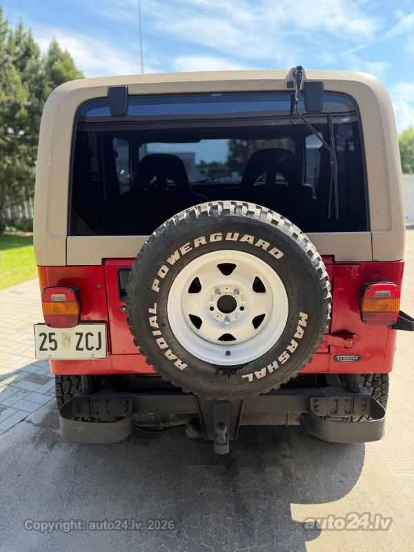 Sarkans Jeep Wrangler 1993 Tallina, ar dzinēja tilpumu 2.50 L un nobraukumu 0 tūkst. km par 6990 €, foto 5 vietnē AUTOMOTO.COM.LV