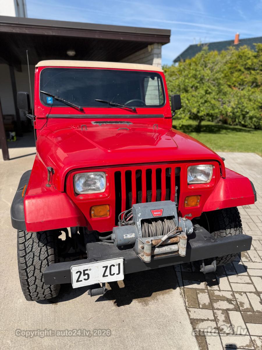 Sarkans Jeep Wrangler 1993 Tallina, ar dzinēja tilpumu 2.50 L un nobraukumu 0 tūkst. km par 6990 €, foto 7 vietnē AUTOMOTO.COM.LV