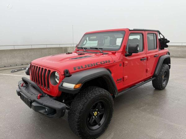 Red Jeep Wrangler 2020 in Vilnius, with an engine capacity of 3.60 L and mileage of 93 thousand km for 32900 €, photo 2 on AUTOMOTO.COM.LV