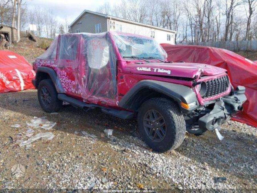 Red Jeep Wrangler 2024 in Vilnius, with an engine capacity of 3.60 L and mileage of 256 thousand km for 14999 €, photo 1 on AUTOMOTO.COM.LV
