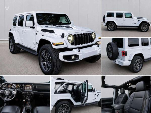 Balts Jeep Wrangler 2022 Viļņa, ar dzinēja tilpumu 2.00 L un nobraukumu 54 tūkst. km par 44900 €, foto 1 vietnē AUTOMOTO.COM.LV