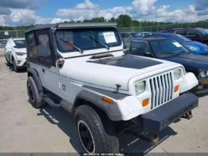 Balts Jeep Wrangler 1994 Viļņa, ar dzinēja tilpumu 2.50 L un nobraukumu 242 tūkst. km par 7200 €, foto  vietnē AUTOMOTO.COM.LV