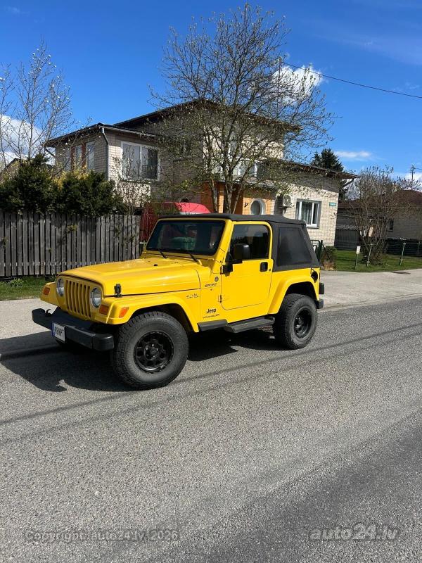 Dzeltens Jeep Wrangler 2006 Tallina, ar dzinēja tilpumu 4.00 L un nobraukumu 99 tūkst. km par 13900 €, foto 1 vietnē AUTOMOTO.COM.LV