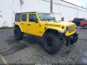 Yellow Jeep Wrangler 2021 in Klaipeda, with an engine capacity of 2.99 L and mileage of 139 thousand km for 18500 €, photo  on AUTOMOTO.COM.LV