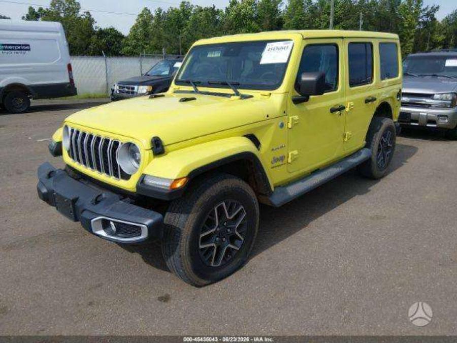 Dzeltens Jeep Wrangler 2024 Klaipėda, ar dzinēja tilpumu 2.00 L un nobraukumu 44 tūkst. km par 14000 €, foto 1 vietnē AUTOMOTO.COM.LV
