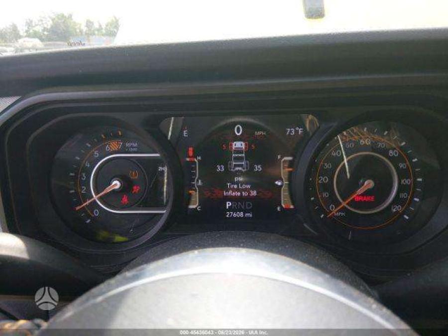 Dzeltens Jeep Wrangler 2024 Klaipėda, ar dzinēja tilpumu 2.00 L un nobraukumu 44 tūkst. km par 14000 €, foto 14 vietnē AUTOMOTO.COM.LV