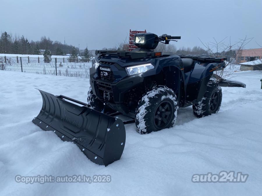 Blue Kawasaki Brute Force 750 2026 in Tallinn, with an engine capacity of 0.75 L and mileage of 1 thousand km for 11890 €, photo 1 on AUTOMOTO.COM.LV