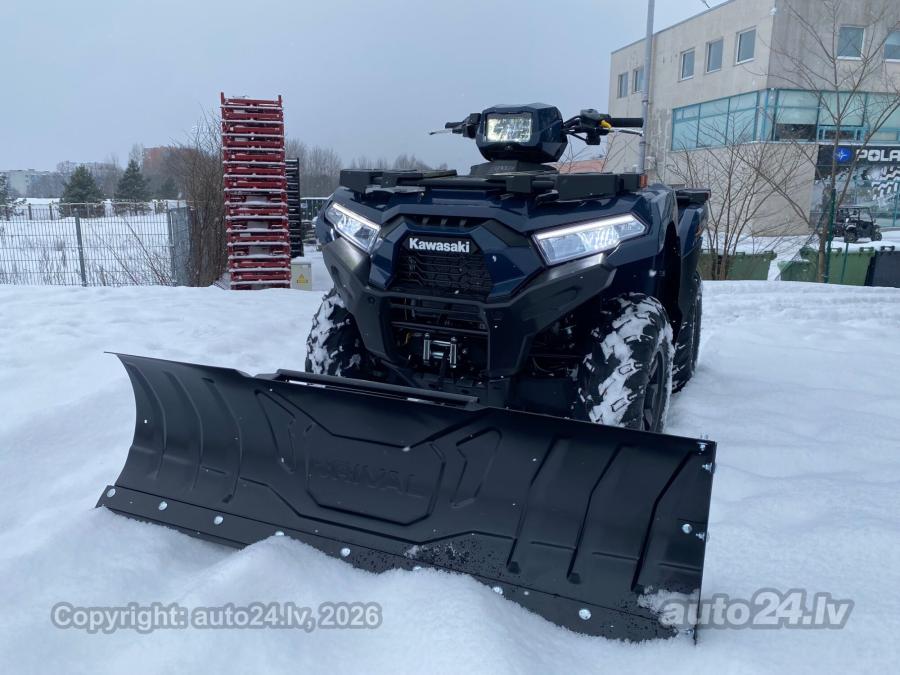Blue Kawasaki Brute Force 750 2026 in Tallinn, with an engine capacity of 0.75 L and mileage of 1 thousand km for 11890 €, photo 3 on AUTOMOTO.COM.LV